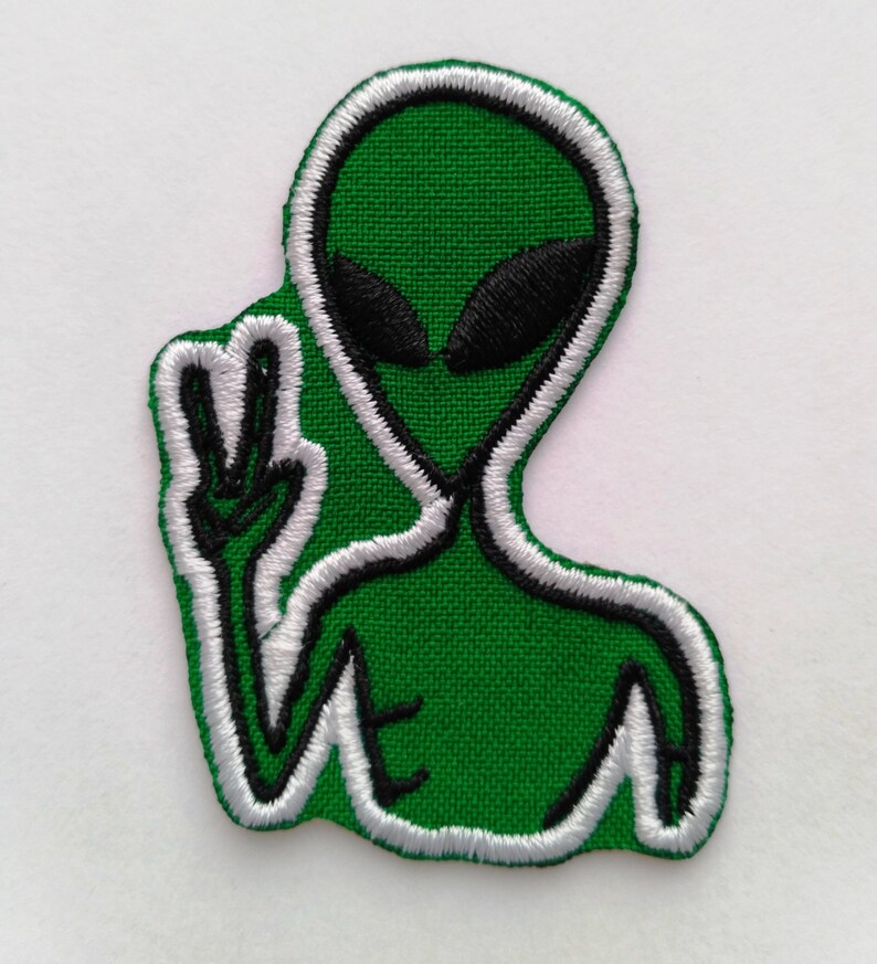 Patch 6. Alien Patch. Tumblr patches Embroidered Iron On | Etsy