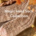 Magic Heel Socks WORSTED CABLES Easy Knitting PATTERN Cozy House Socks ...