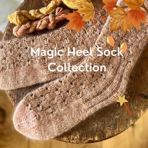 E-book "magic Heel Socks" Knitting Pattern COLLECTION 5 Patterns in ONE ...