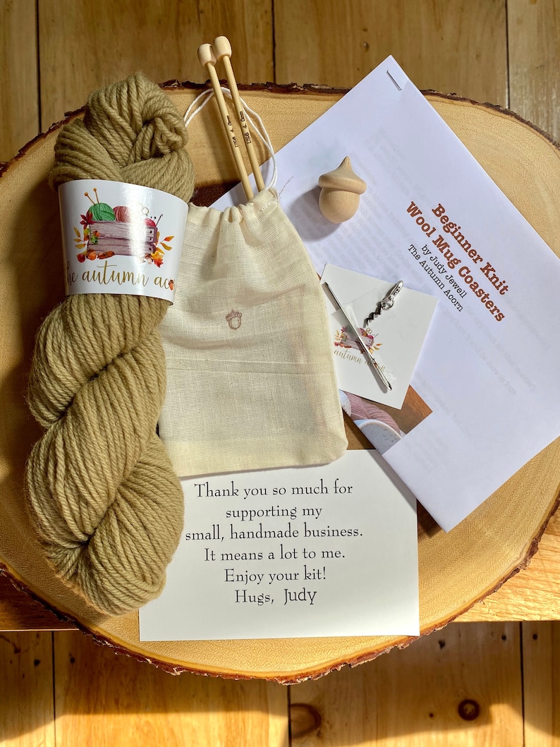 Aprende a tejer kit para niños y adultos tejiendo posavasos de lana ...