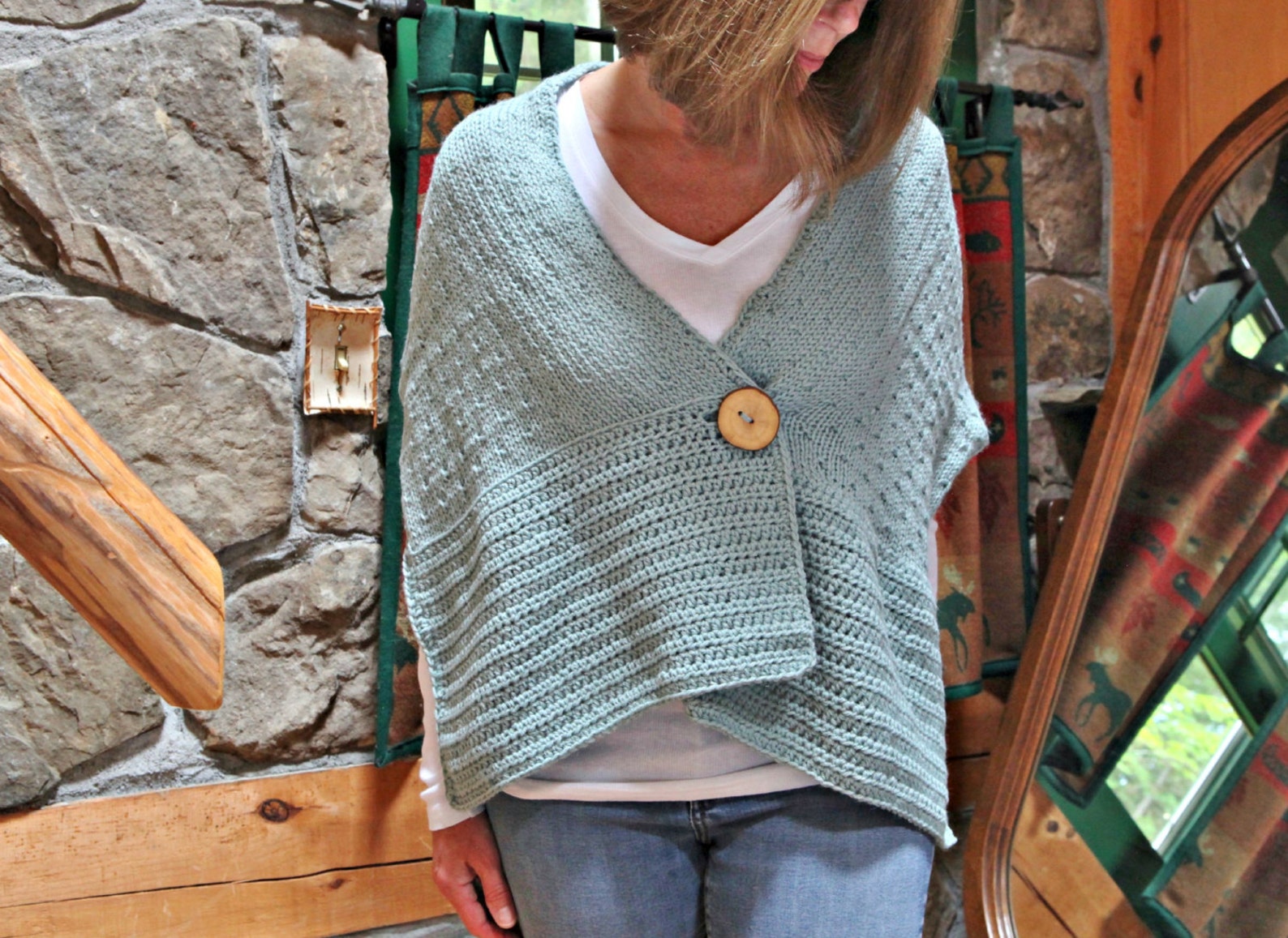 Seabrook Shawl Knitting Pattern PDF – Poncho Shawl Cape Wrap, Cozy ...