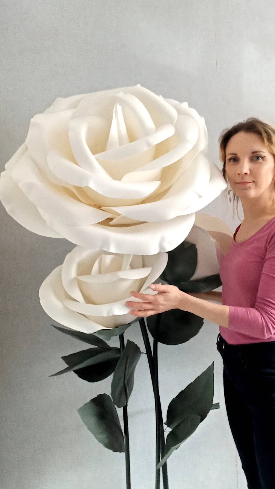 Giant Rose Set, 40 to 70cm Diameter. Wedding Decoration and Centerpiece ...