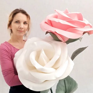 Giant Rose 50cm Wide Valentines or Birthday Gift Wedding Decoration ...