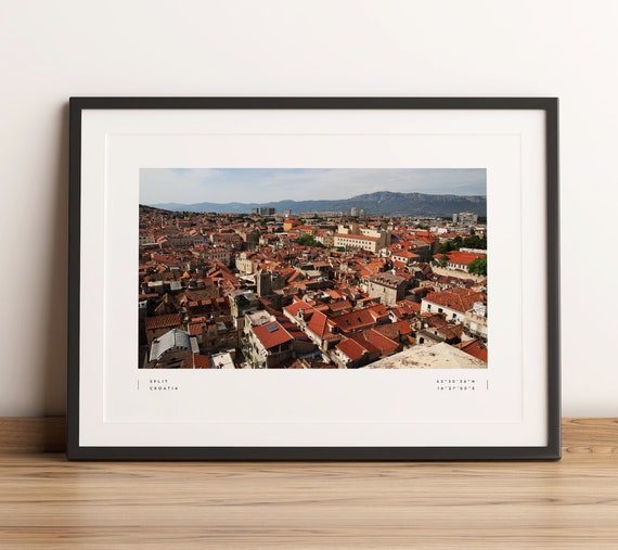 Split Print Split Poster Split Coordinates Split Wall Art | Etsy