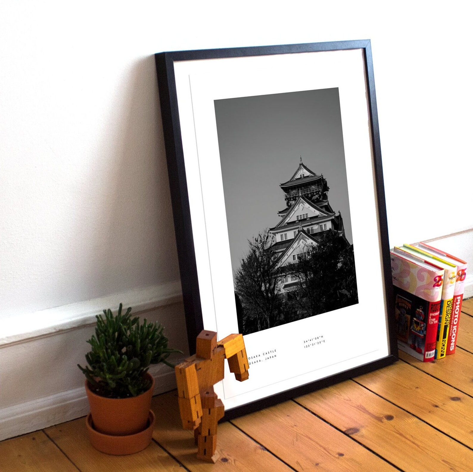 Osaka Print Osaka Poster Osaka Castle Print Osaka - Etsy