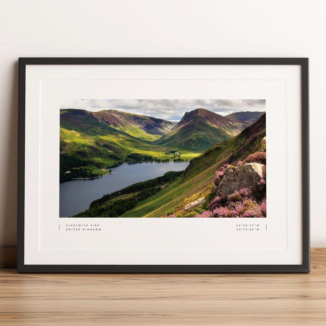 Fleetwith Pike Print, Fleetwith Pike Poster, Fleetwith Pike Coordinates ...