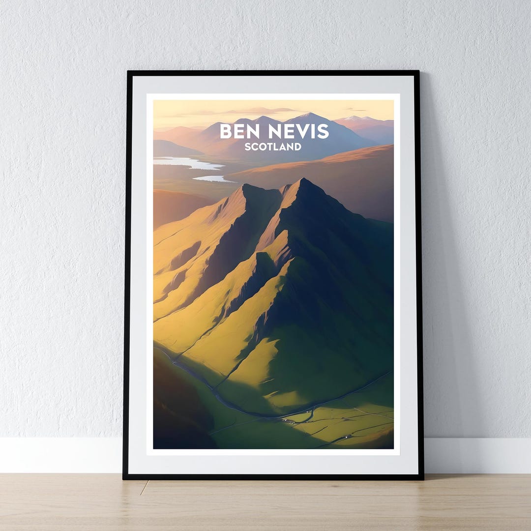 Ben Nevis Print, Ben Nevis Poster, Ben Nevis Wall Art, Ben Nevis Travel ...
