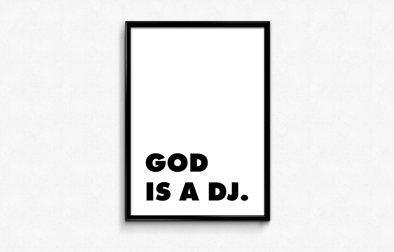 God is A DJ Printable Music Poster Faithless Print Dance | Etsy