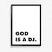 God is A DJ Printable Music Poster Faithless Print Dance - Etsy