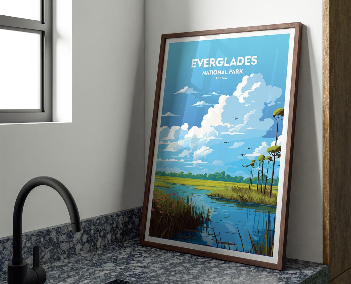 Everglades National Park Poster Everglades National Park Print ...