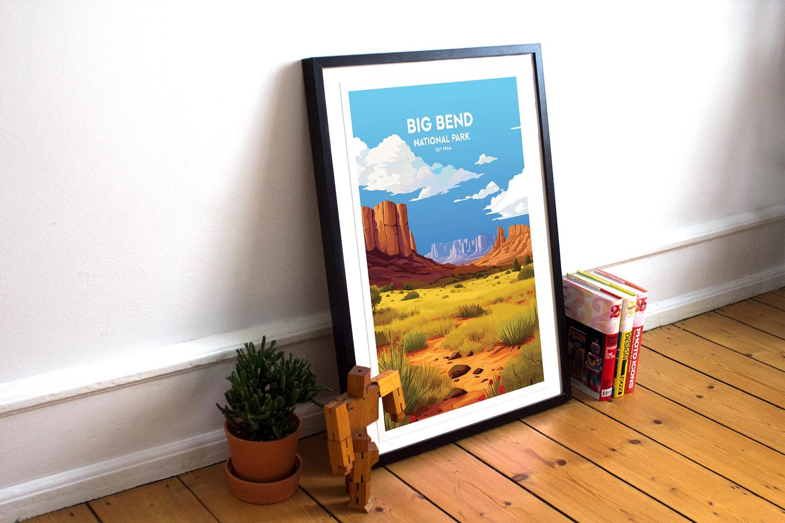Big Bend National Park Poster Big Bend National Park Print Minimalist ...