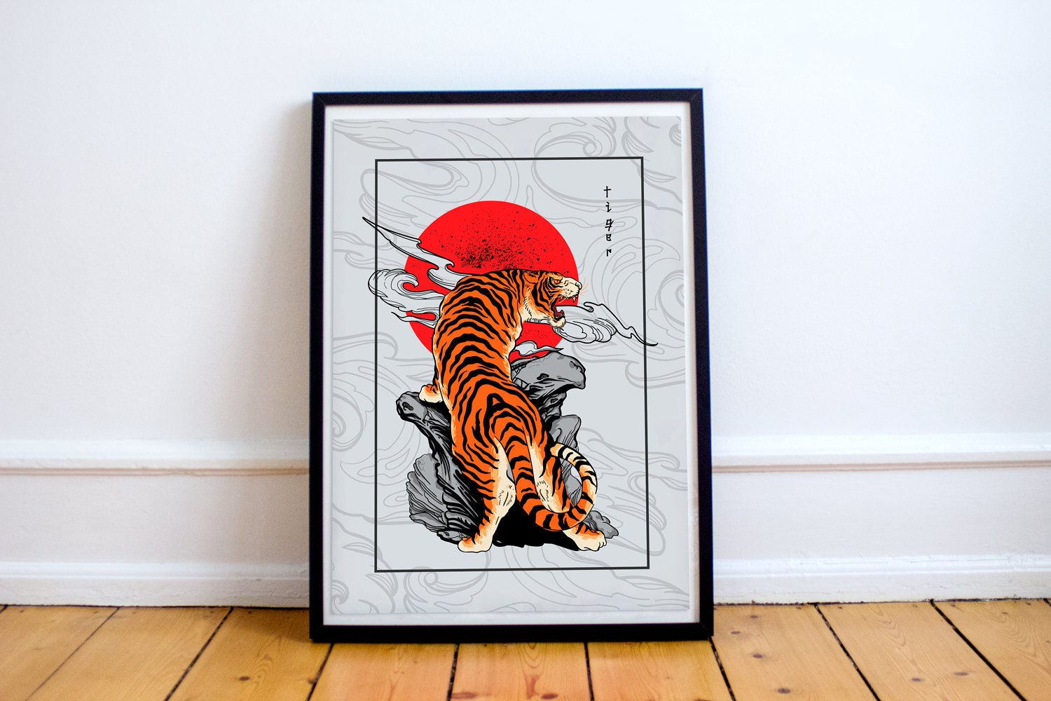 Japanese Tiger Print Tattoo Print Traditional Tattoo Tiger - Etsy
