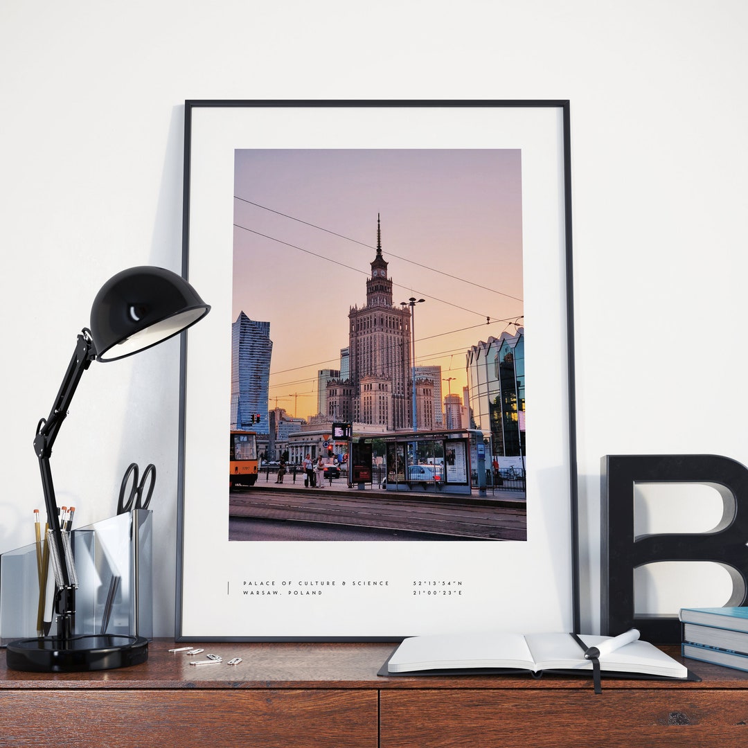 Warsaw Print, Warsaw Poster, Warsaw Coordinates, Warsaw Wall Art ...