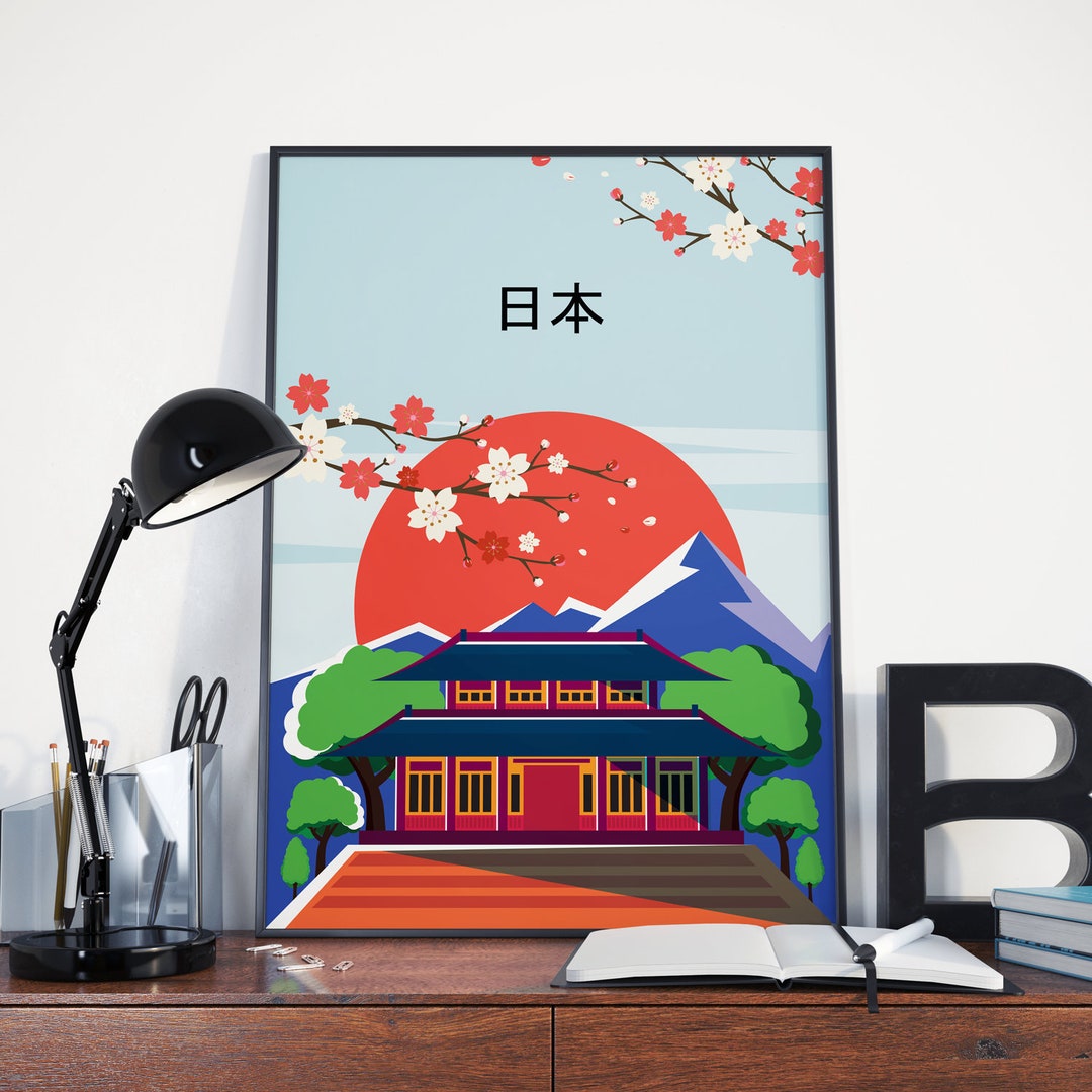 Japan Print, Japan Poster, Japan Vintage Retro Print, Japan Vintage ...