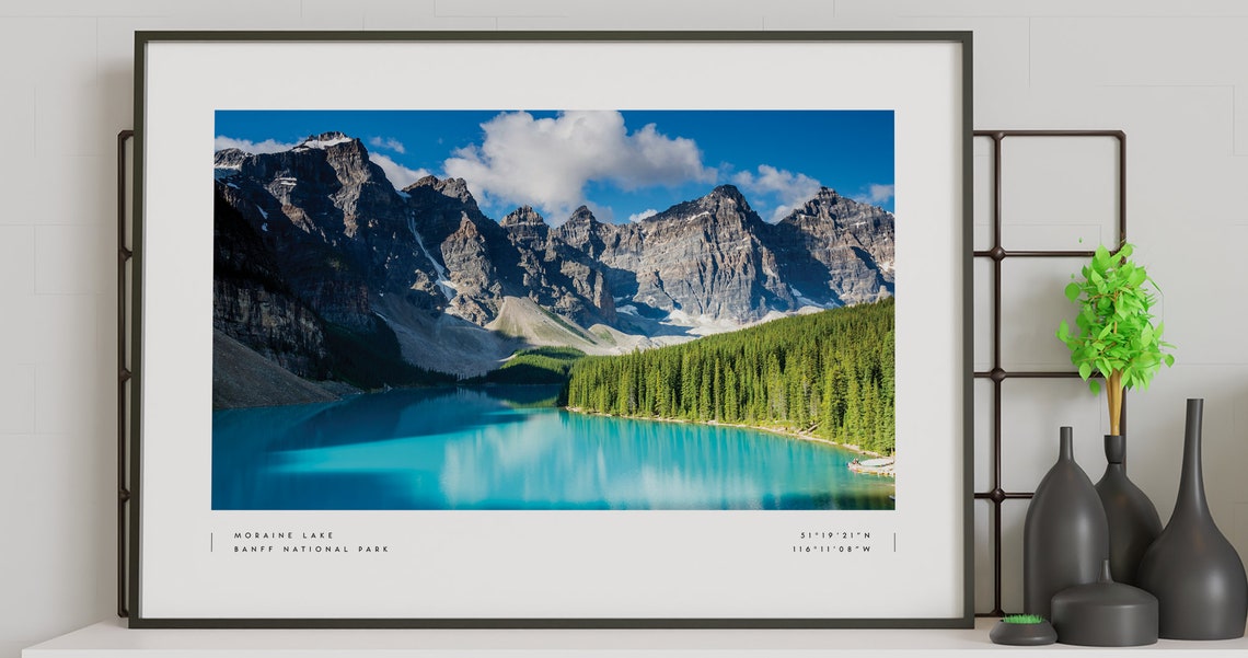 Banff National Park Print, Banff Poster, Moraine Lake Print, Moraine ...
