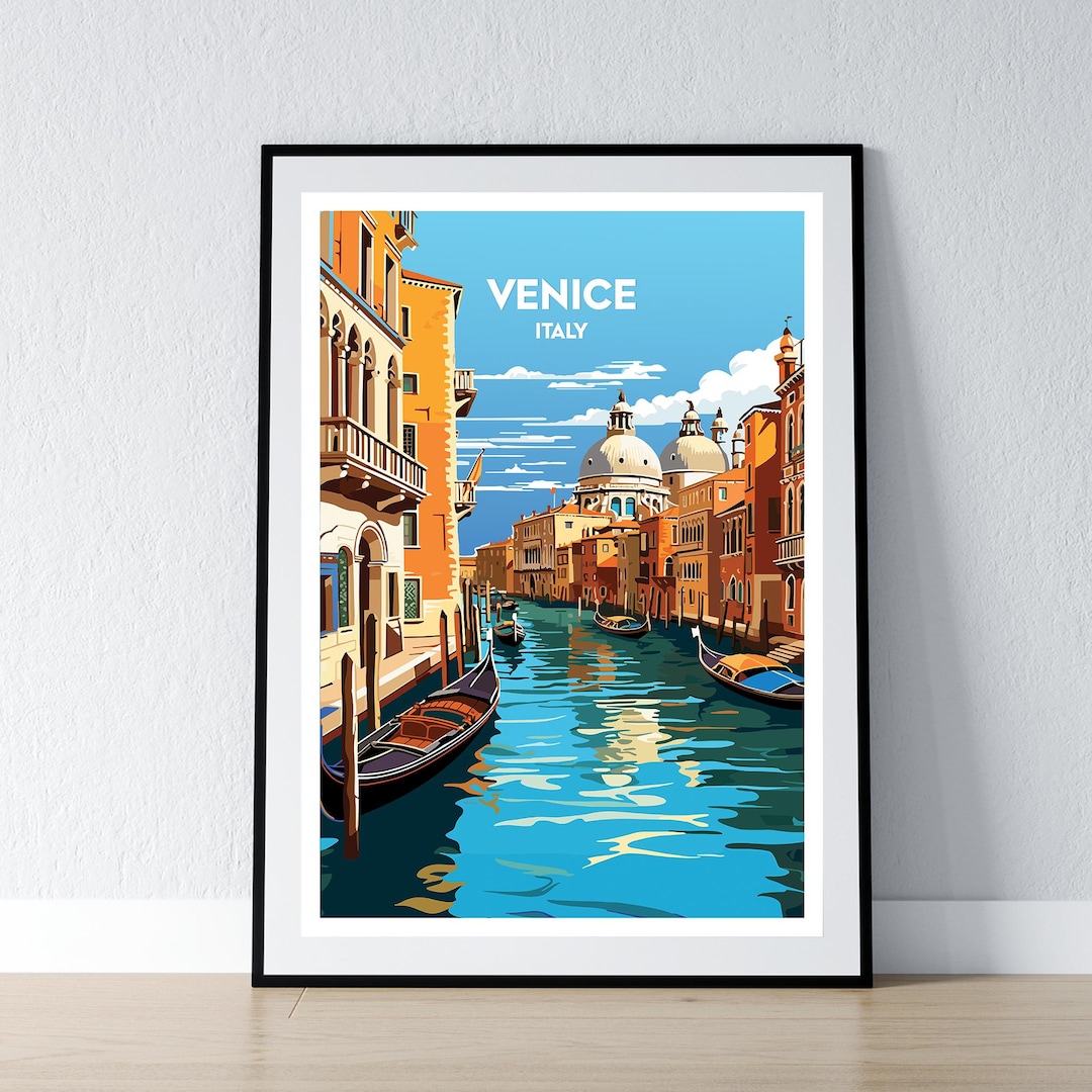 Venice Poster Venice Print Venice Wall Art Gift Travel Poster Print ...