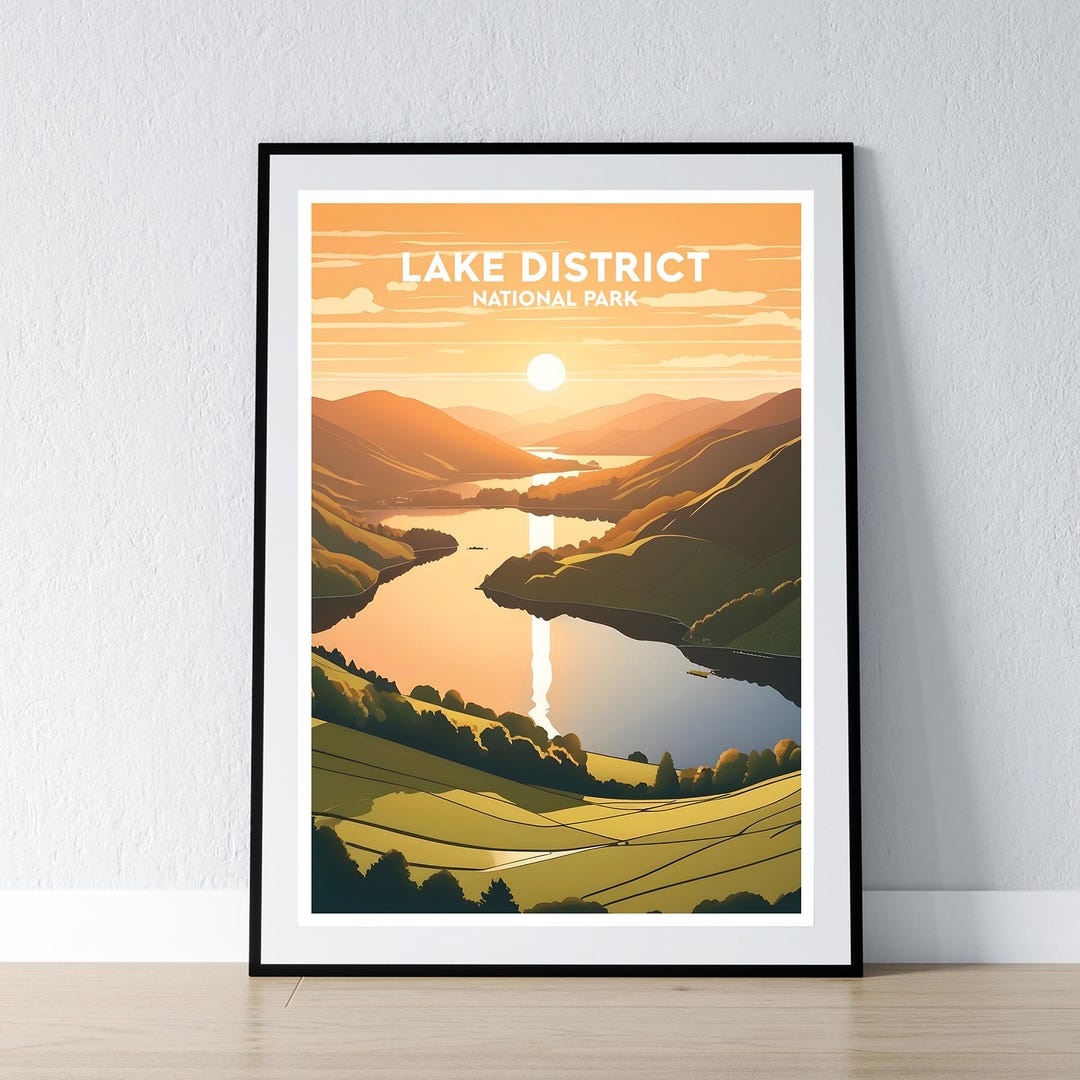 Lake Windermere Print, Lake Windermere Poster, Lake District, Lake ...