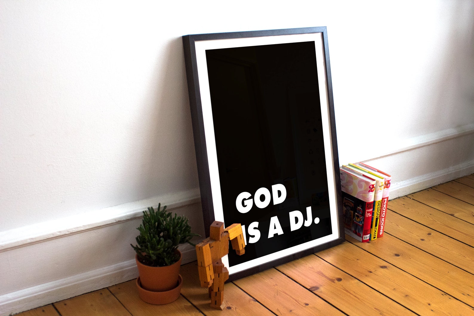 God is A DJ Printable Music Poster Faithless Print Dance | Etsy
