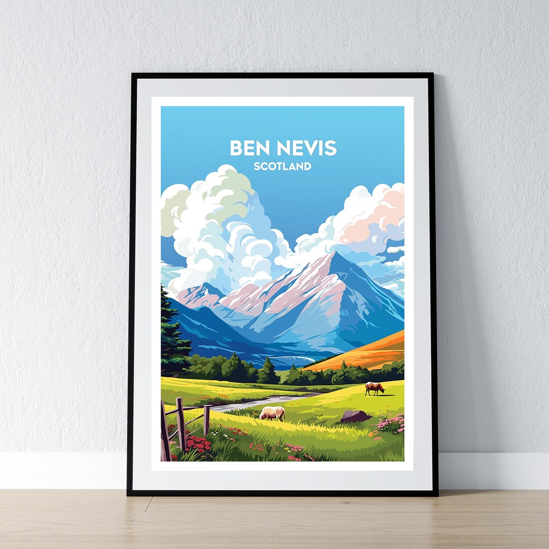 Ben Nevis Print, Ben Nevis Poster, Ben Nevis Wall Art, Ben Nevis Travel ...