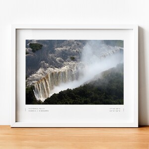 Victoria Falls Print, Victoria Falls Poster, Victoria Falls Coordinates ...