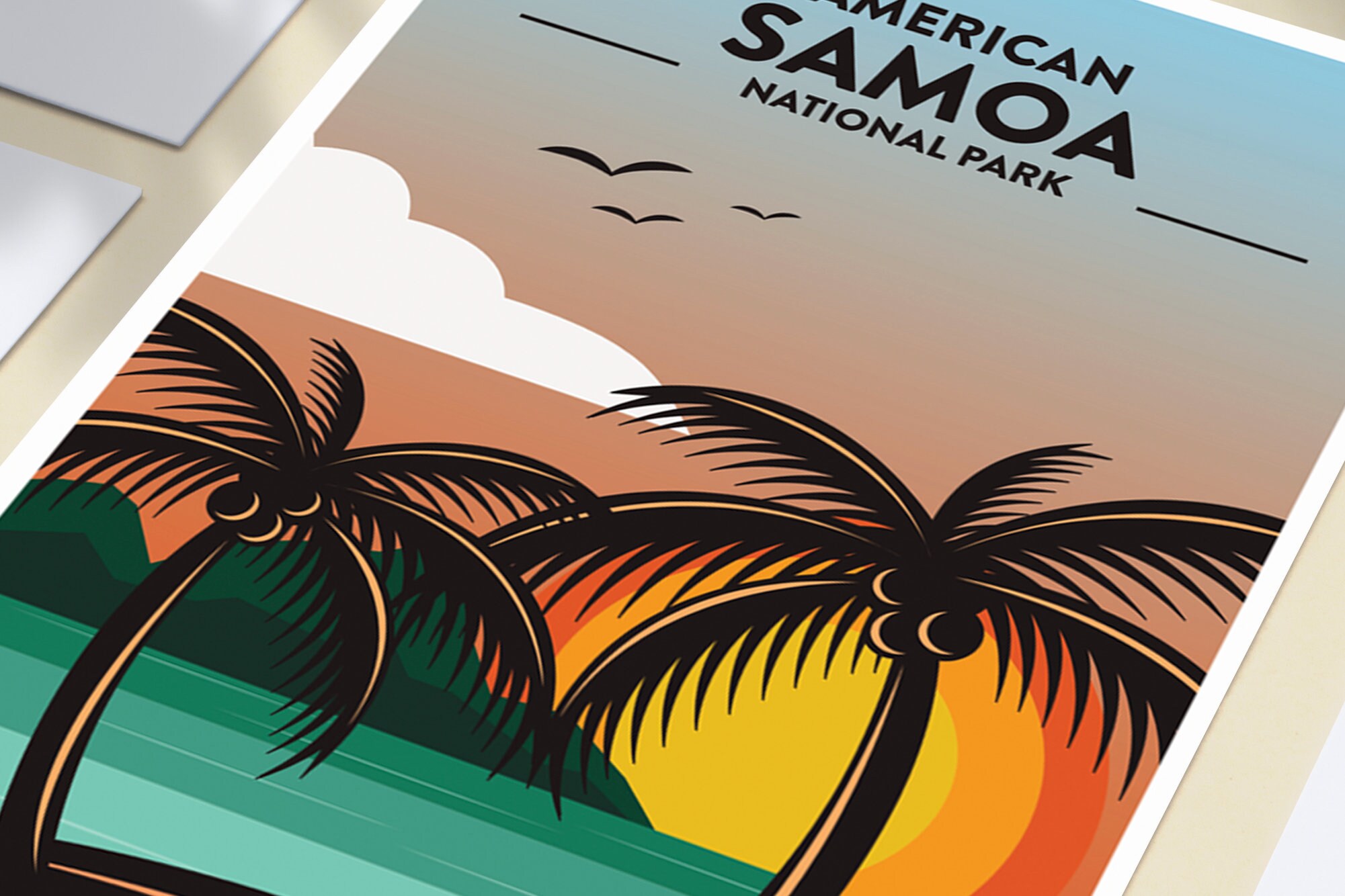 American Samoa National Park Print American Samoa Poster - Etsy
