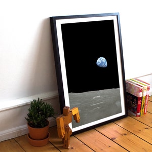 Earthrise Print, Earthrise Poster, Earth Rise, Carl Sagan Quote, Poster ...