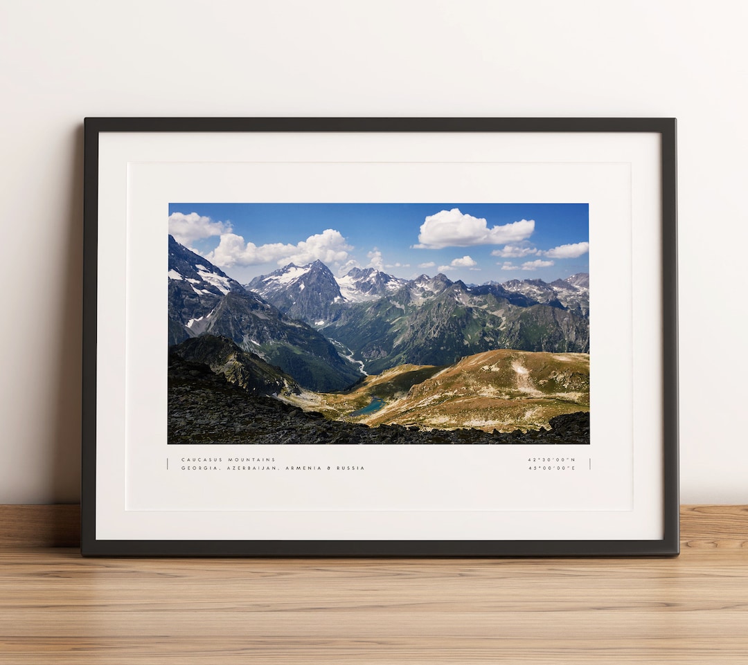 Caucasus Mountains Print, Caucasus Mountains Poster, Caucasus ...