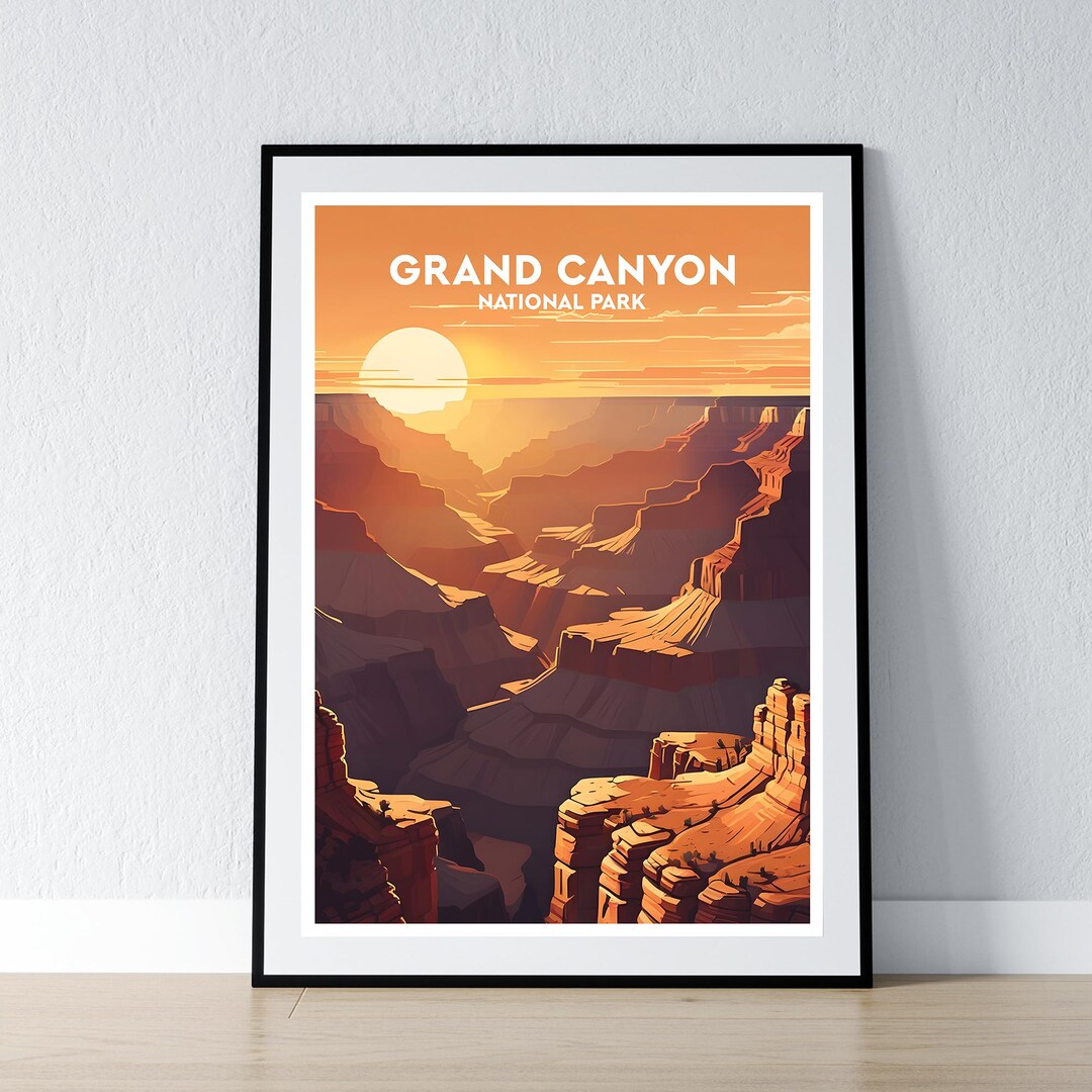 Grand Canyon National Park Poster Grand Canyon Print National Park ...