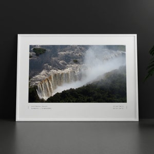 Victoria Falls Print, Victoria Falls Poster, Victoria Falls Coordinates ...