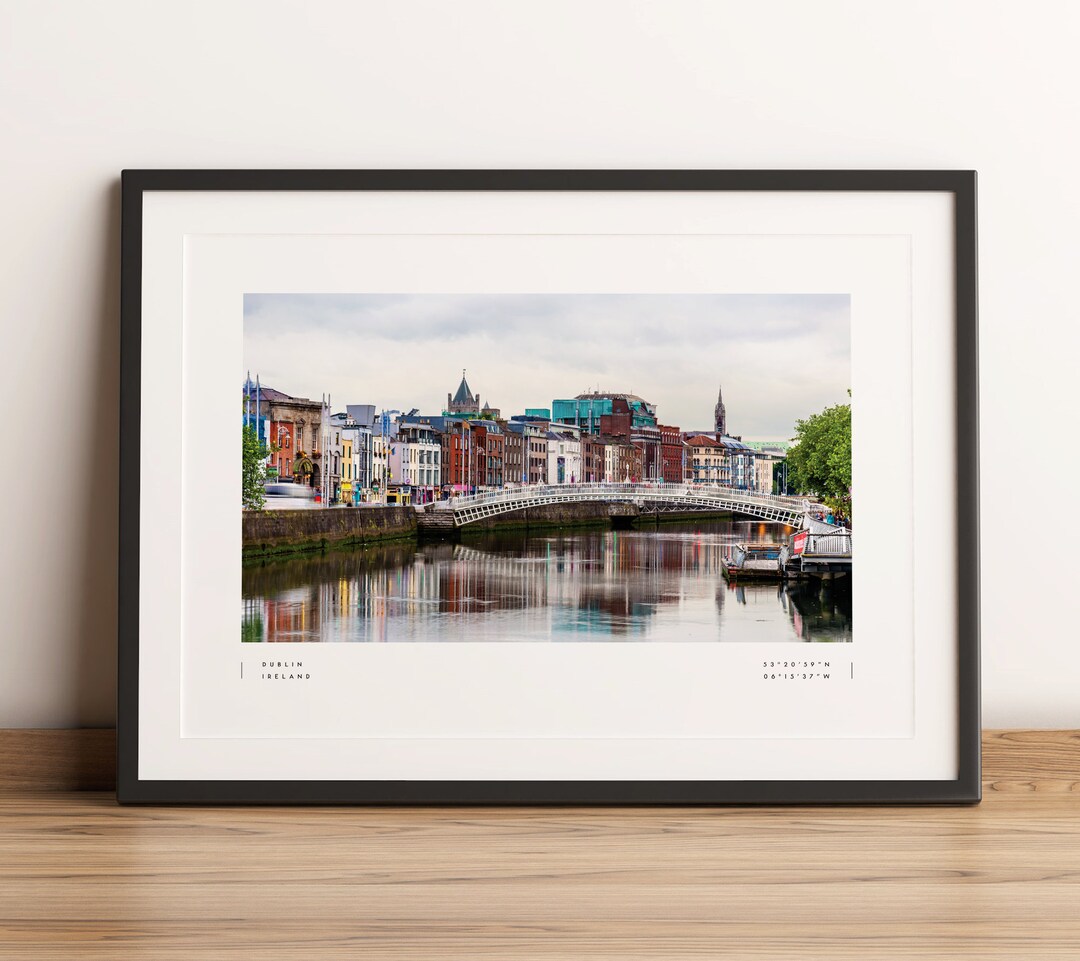 Dublin Print, Dublin Poster, Dublin Coordinates, Dublin Wall Art ...