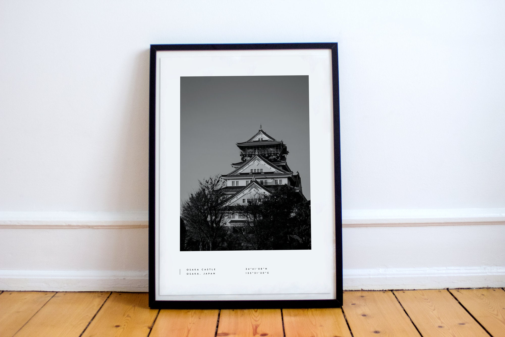 Osaka Print Osaka Poster Osaka Castle Print Osaka | Etsy