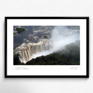 Victoria Falls Print, Victoria Falls Poster, Victoria Falls Coordinates ...