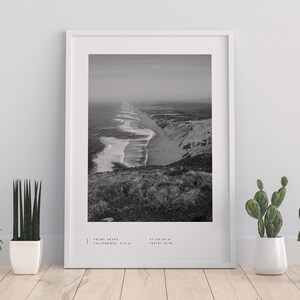 Point Reyes Print, Point Reyes Poster, Point Reyes Coordinates, Point ...