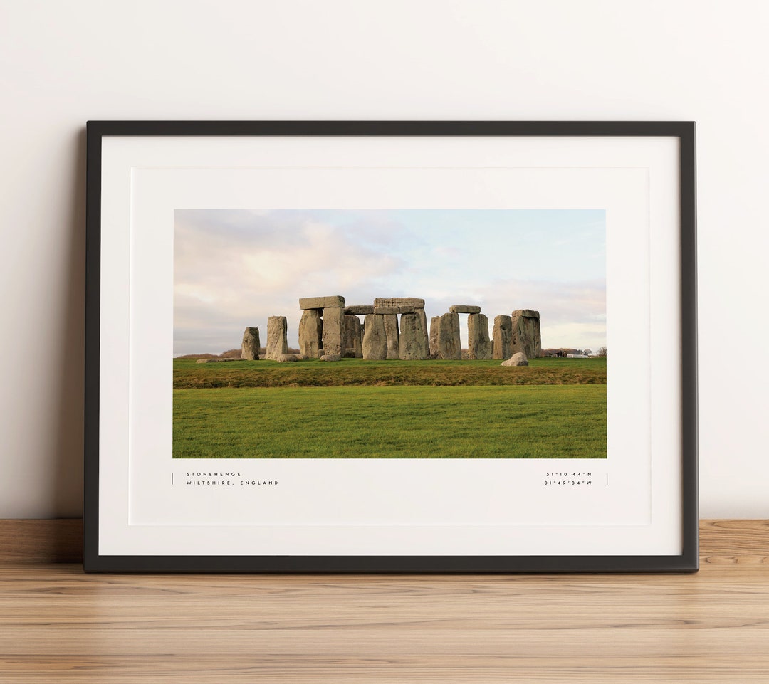 Stonehenge Print, Stonehenge Poster, Stonehenge Coordinates, Stonehenge ...
