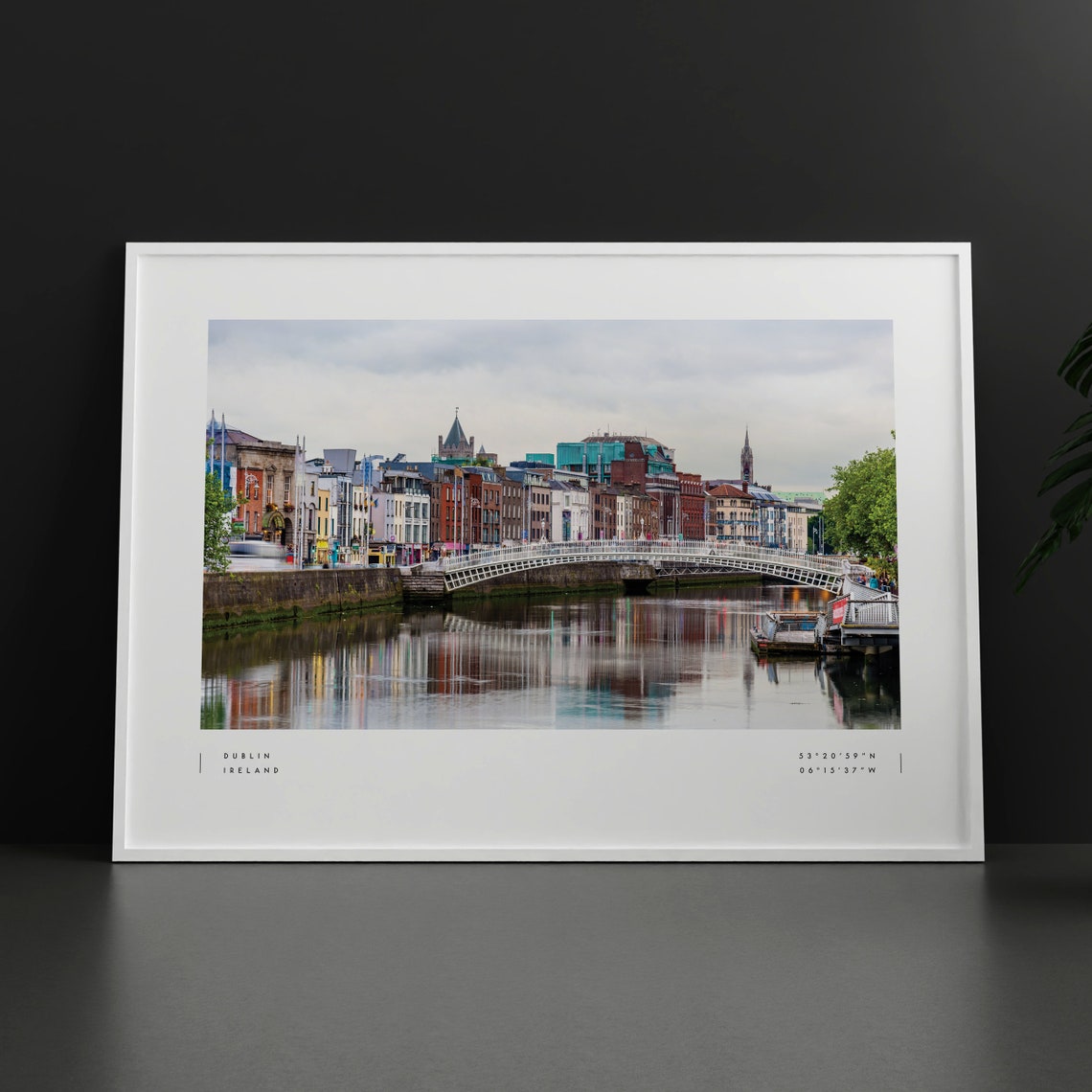 Dublin Print, Dublin Poster, Dublin Coordinates, Dublin Wall Art ...