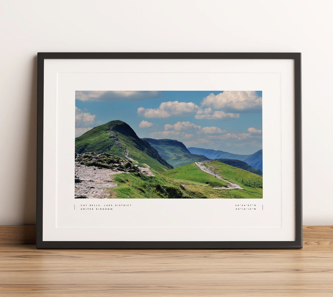 Cat Bells Print, Cat Bells Poster, Lake District Print, Lake District ...