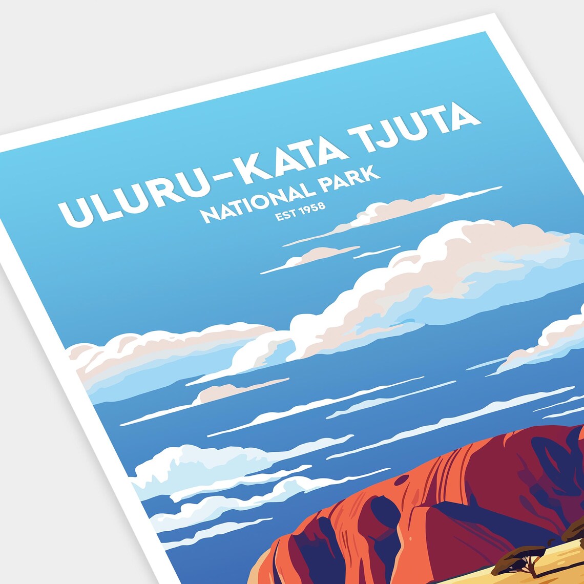 Uluru Kata Tjuta National Park Poster Uluru Kata Tjuta National Park ...