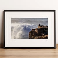 Surfing Travel Poster Nazare' Portugal Vintage Retro Poster - Etsy