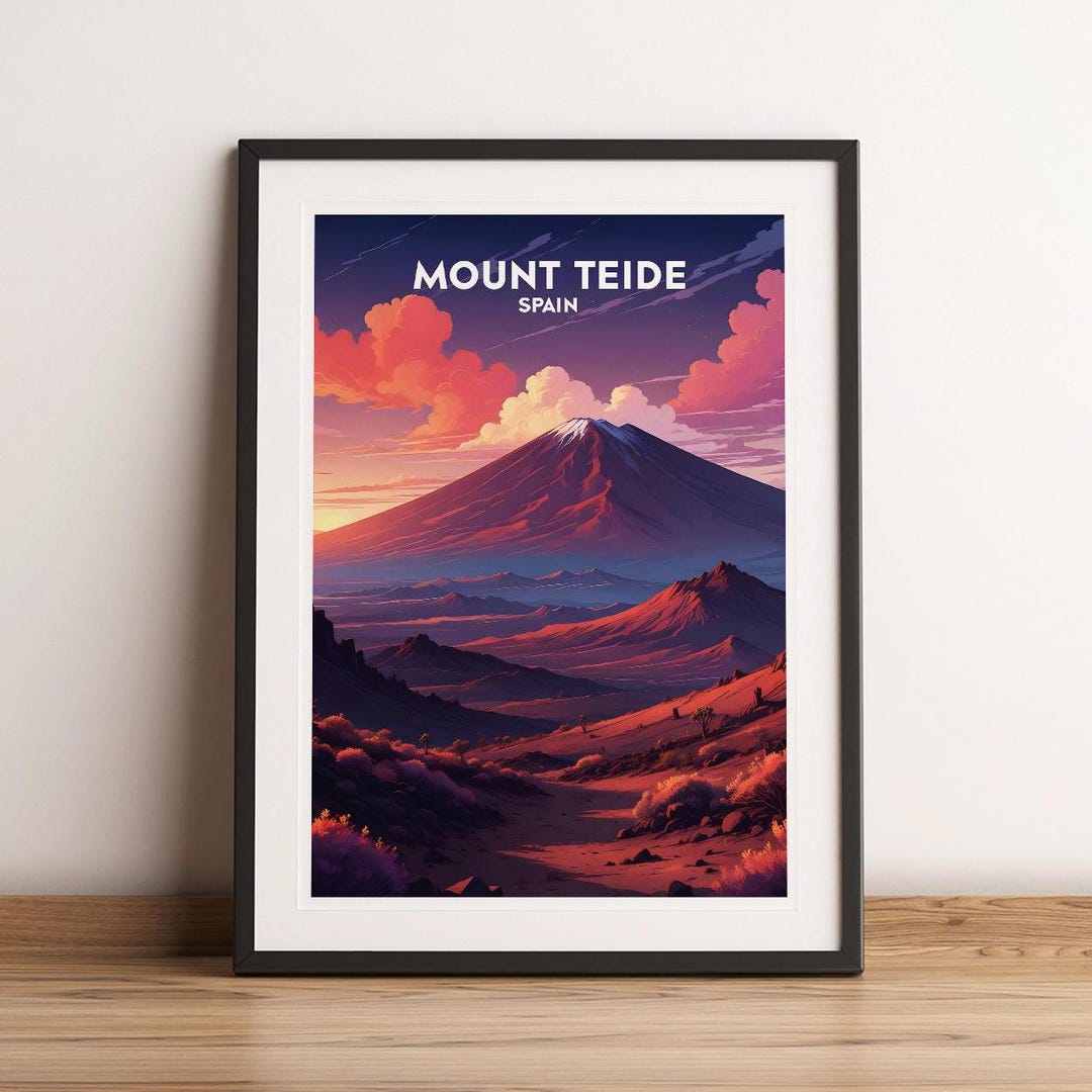 Mount Teide Print, Mount Teide Poster, Mount Teide Wall Art, Mount ...