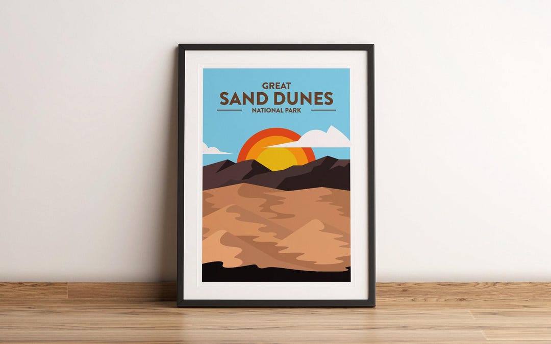 Great Sand Dunes National Park Print, Great Sand Dunes Poster, National ...