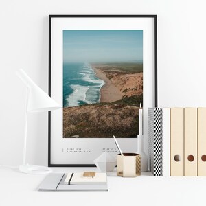 Point Reyes Print Point Reyes Poster Point Reyes Coordinates Point ...
