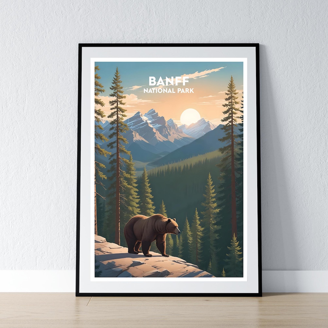 Banff National Park Print, Banff Poster, National Park Print, National ...