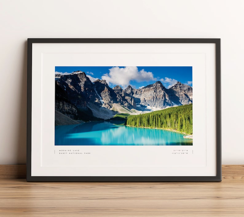 Banff National Park Print Banff Poster Moraine Lake Print - Etsy