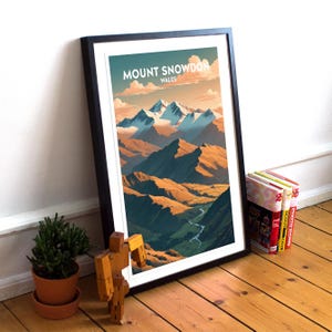 Mount Snowdon Print, Mount Snowdon Poster, Snowdon Wall Art, Snowdonia ...