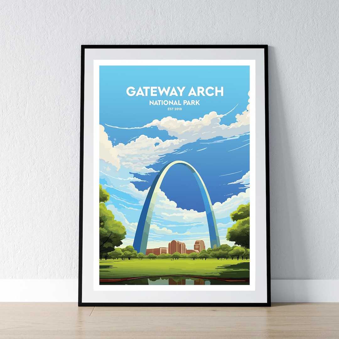 Gateway Arch National Park Poster Gateway Arch National Park Print ...