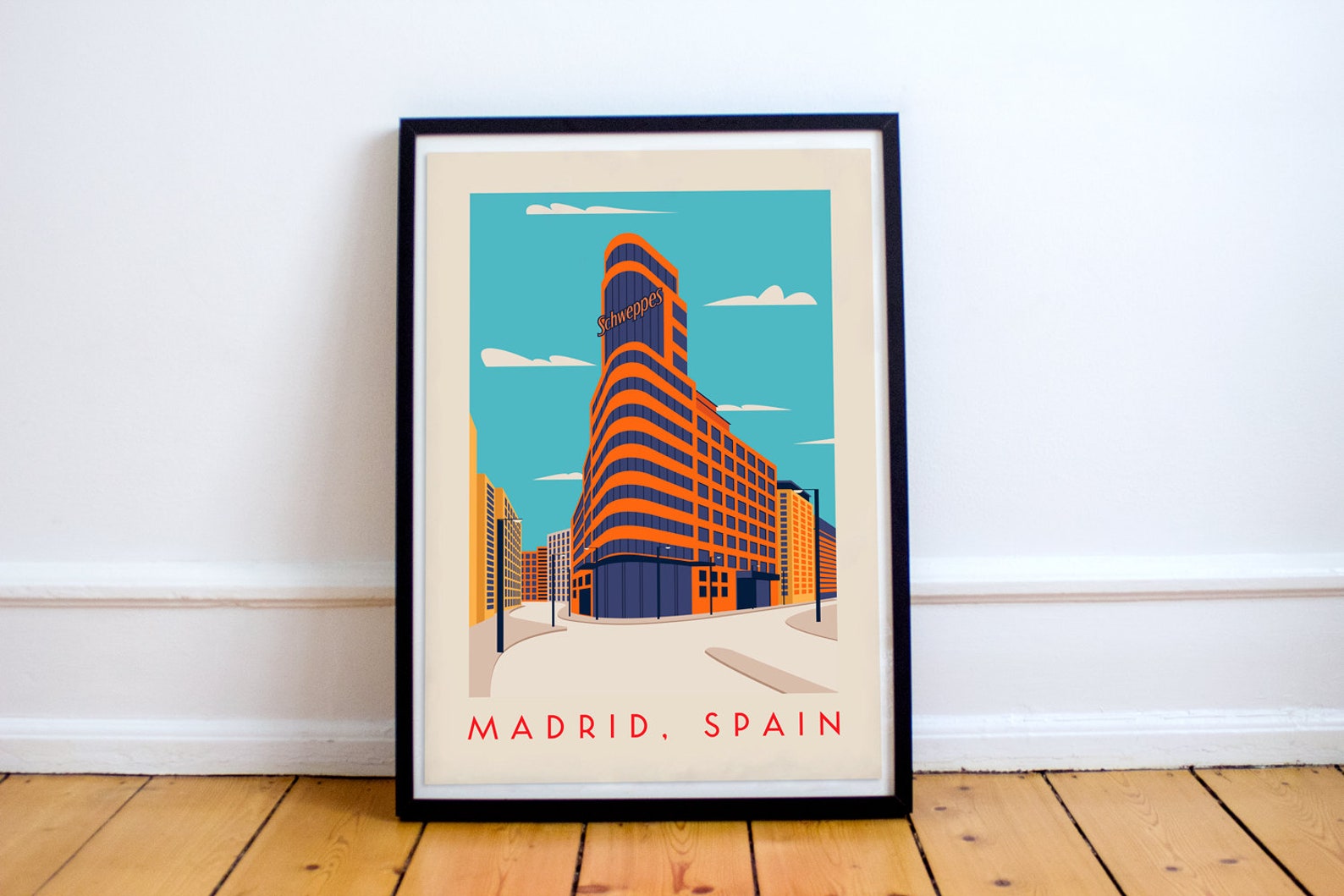 Madrid Print, Madrid Poster, Madrid Vintage Retro Print, Madrid Vintage ...