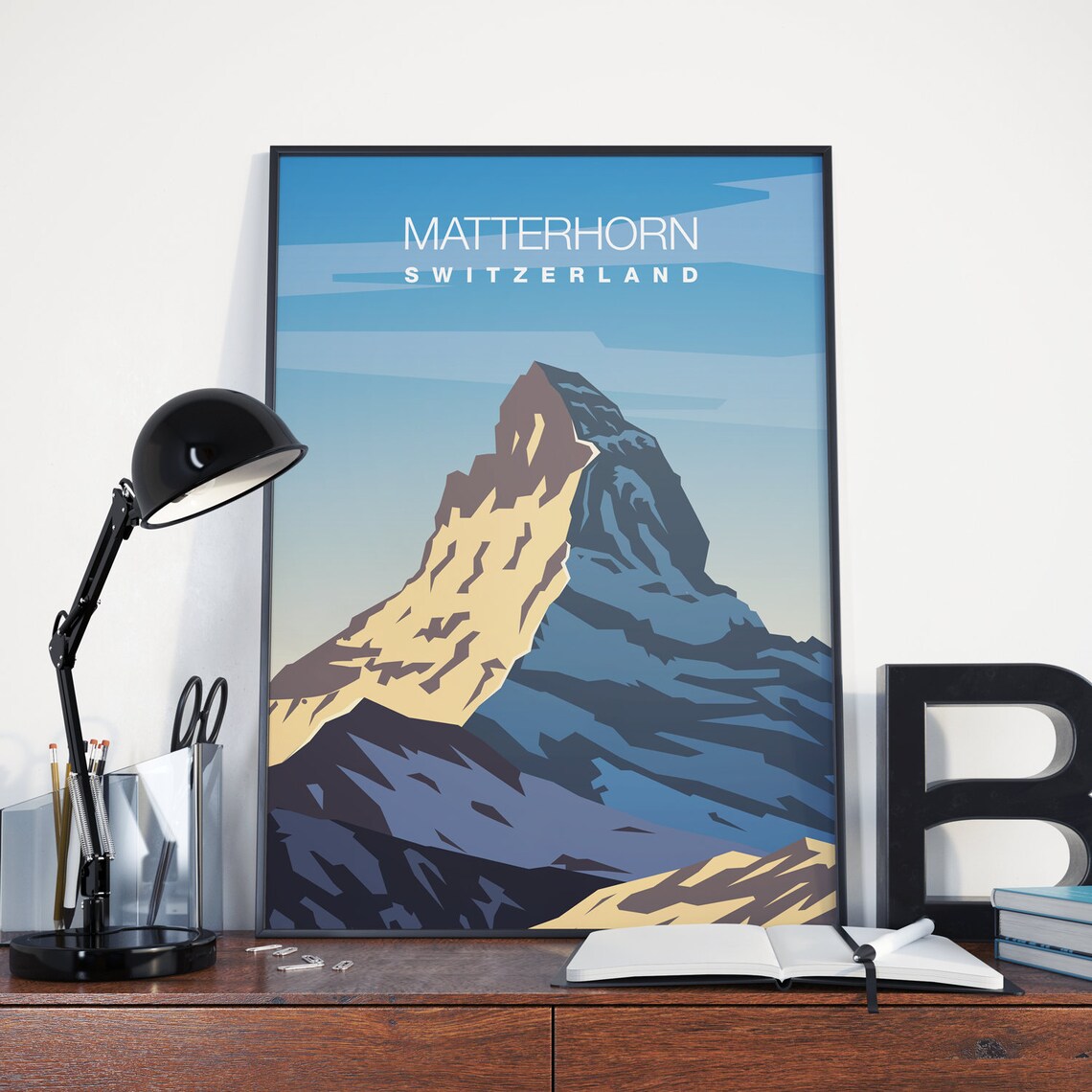Matterhorn Print Matterhorn Poster Matterhorn Vintage Retro - Etsy.de