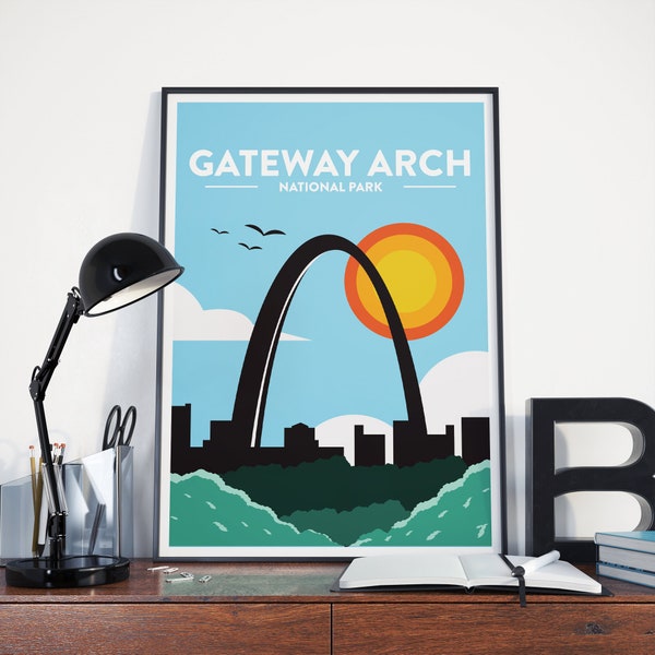 Gateway Arch National Park Poster - Etsy