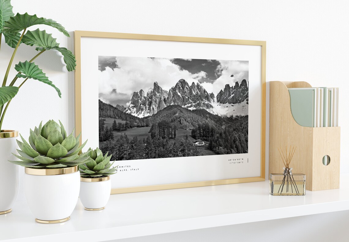 Dolomites Print Dolomites Poster Dolomites Coordinates | Etsy