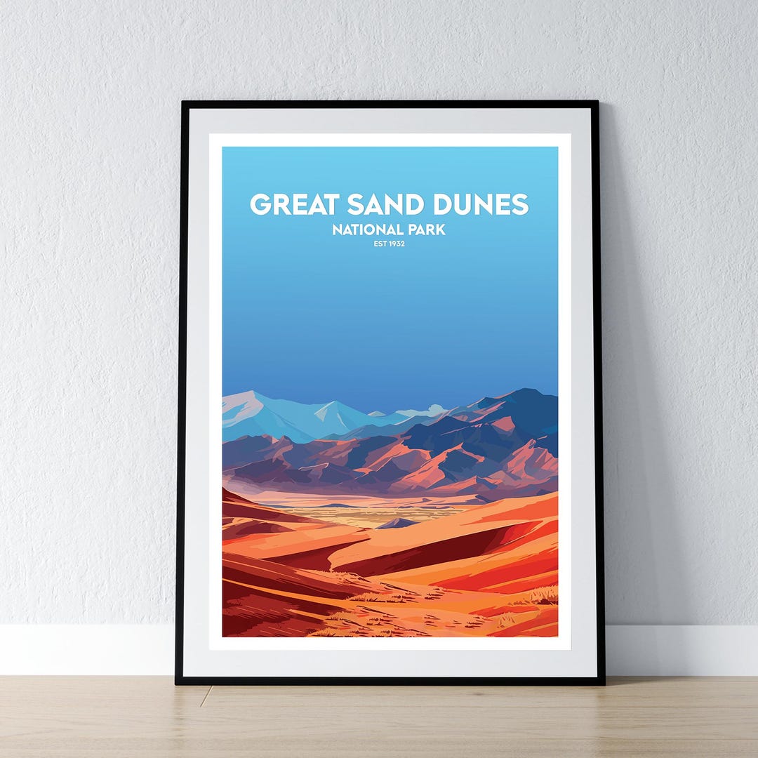 Great Sand Dunes National Park Poster Great Sand Dunes National Park ...